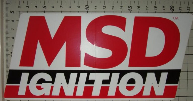 MSD Ignition Large Nascar Decal Sticker - Smileys